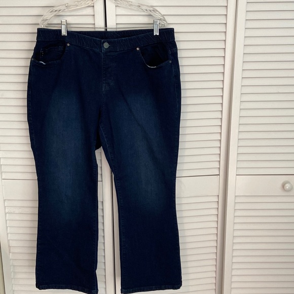 Belle by Kim Gravel | Jeans | Belle By Kim Gravel Petite Denim Tripleluxe Boot Cut Jean 8p Dark ...